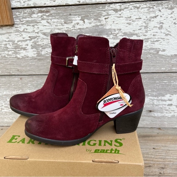 Earth Origins | Shoes | New In Box Earth Origins Merlot Cow Suede ...
